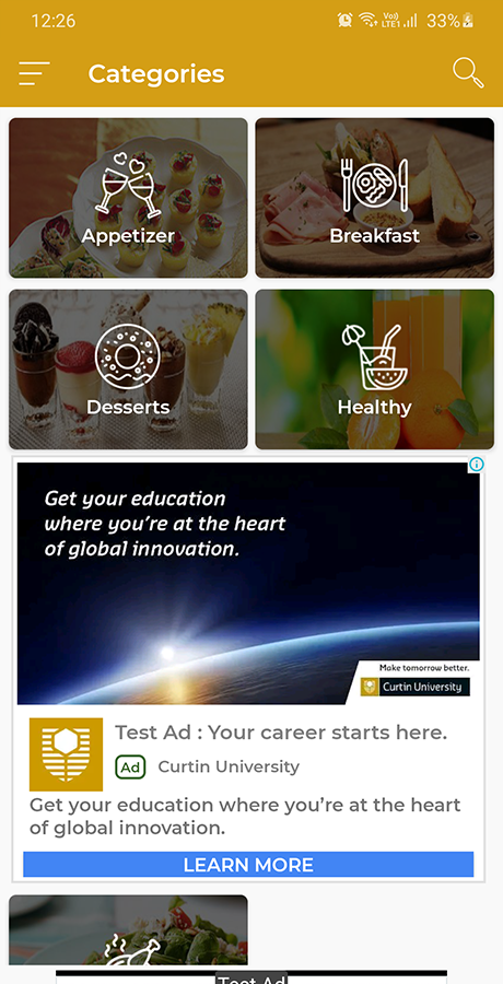 Android Recipe Book App (Cooking,Chef,Healthy Food, Admob with GDPR) by viaviwebtech